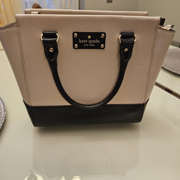 kate spade | Bags | Kate Spade Black And Tan Satchel Bag | Poshmark